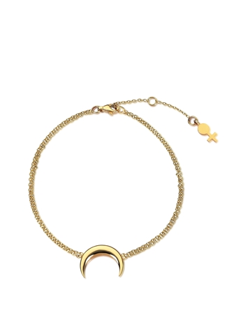 Her Story Kadın Hilal Detaylı Altın Rengi Bileklik EU Her Story Kadın Hilal Detaylı Altın Rengi Bileklik EU