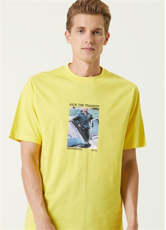 Wasted Erkek Kick The Trage Sarı T-shirt S EU Wasted Erkek Kick The Trage Sarı T-shirt S EU