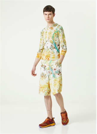Etro Erkek Sarı Etnik Desenli Bermuda 46 IT
