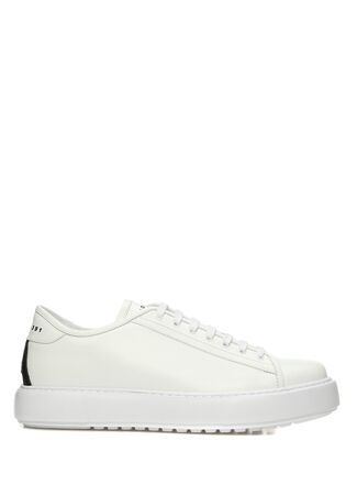 Academia Erkek Beyaz Logolu Deri Sneaker 40