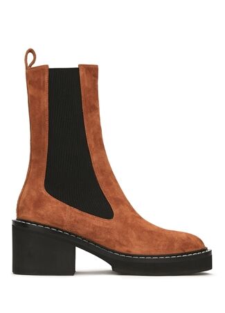Khaite Kadın Calgary Taba Deri Bot Turuncu 36.5 EU Khaite Kadın Calgary Taba Deri Bot Turuncu 36.5 EU