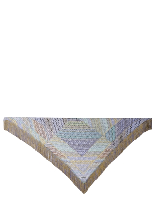 Missoni Kadın Mavi Desenli Eşarp EU Missoni Kadın Mavi Desenli Eşarp EU