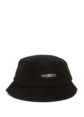 Wasted Erkek Siyah Logo Nakışlı Şapka EU