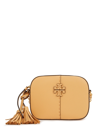 Tory Burch Kadın McGraw Sarı Logolu Deri Omuz Çantası Turuncu EU Tory Burch Kadın McGraw Sarı Logolu Deri Omuz Çantası Turuncu EU