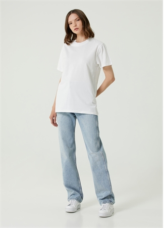 Anine Bing Kadın Beyaz Basic T-shirt XS EU Anine Bing Kadın Beyaz Basic T-shirt XS EU