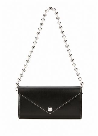 Ganni Kadın Siyah Logolu Cüzdan EU