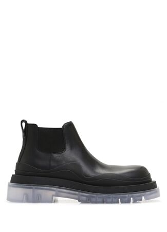 Bottega Veneta Kadın Siyah Taban Detaylı Deri Bot 38 EU