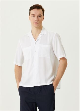 Boss Erkek Beyaz Kısa Kollu Gömlek S EU