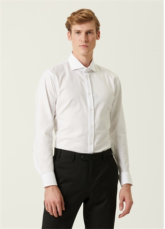 Beymen Collection Erkek Custom Fit Beyaz Oxford Gömlek 38 IT Beymen Collection Erkek Custom Fit Beyaz Oxford Gömlek 38 IT