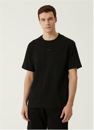 Academia Erkek Siyah Logolu Oversize T-shirt S EU