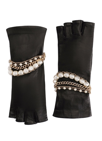 Dolce&Gabbana Kadın Siyah Aksesuar Detayı Deri Eldiven 7 EU Dolce&Gabbana Kadın Siyah Aksesuar Detayı Deri Eldiven 7 EU