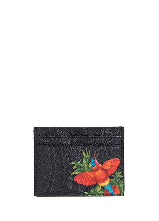 Etro Erkek Siyah Etnik Desenli Kartlık EU