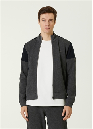 Lacoste Erkek Regular Fit Antrasit Sweatshirt Gri S EU
