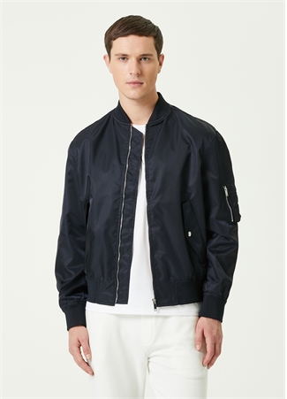Valentino Erkek Lacivert Logolu Bomber Mont 46 IT Valentino Erkek Lacivert Logolu Bomber Mont 46 IT