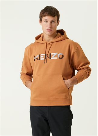 Kenzo Erkek Taba Kapüşonlu Logo Detaylı Sweatshirt Turuncu S EU Kenzo Erkek Taba Kapüşonlu Logo Detaylı Sweatshirt Turuncu S EU