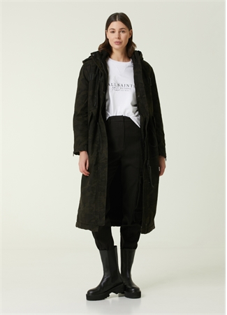 Allsaints Kadın Indra Siyah Kamuflaj Desenli Parka 0 UK Allsaints Kadın Indra Siyah Kamuflaj Desenli Parka 0 UK
