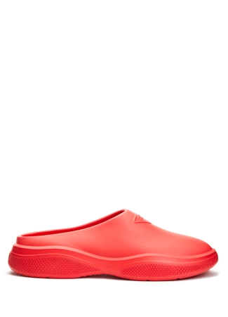 Prada Sport Erkek Kırmızı Logolu Sandalet 6 Uk