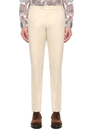 Etro Erkek Beyaz Normal Bel Pantolon 52 IT Etro Erkek Beyaz Normal Bel Pantolon 52 IT