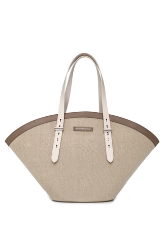 Brunello Cucinelli Kadın Bej Bağlamalı Çanta Turuncu EU Brunello Cucinelli Kadın Bej Bağlamalı Çanta Turuncu EU