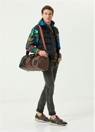 Etro Erkek Slim Fit Gri Baskılı Jean Pantolon 36 US