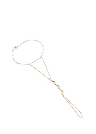 Collection-Selda Jewellery Kadın Şimşek Detaylı Pırlantalı Altın Rengi Şahmeran EU