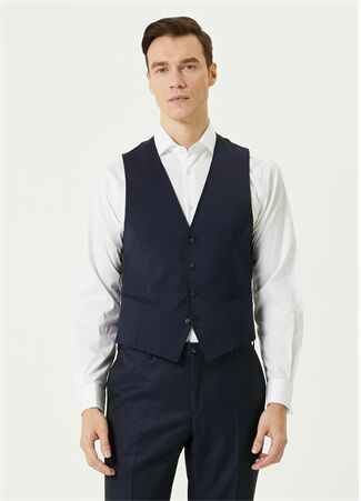 Pal Zileri Erkek Lacivert Yelek 46 IT