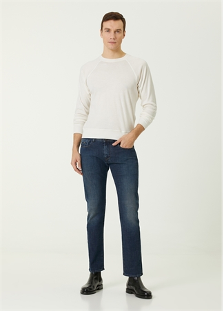 Pal Zileri Erkek Lacivert Jean Pantolon 3 IT