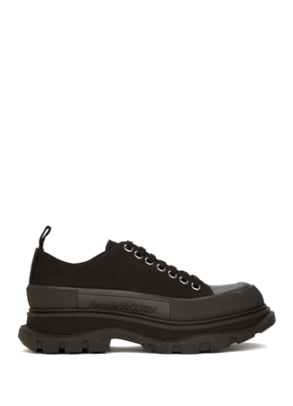 Alexander McQueen Kadın Siyah Kalın Tabanlı Logolu Sneaker 38.5 EU Alexander McQueen Kadın Siyah Kalın Tabanlı Logolu Sneaker 38.5 EU