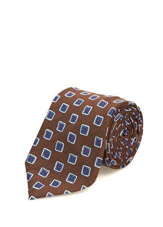 Fiorio Erkek Colorblocked Desenli İpek Kravat EU