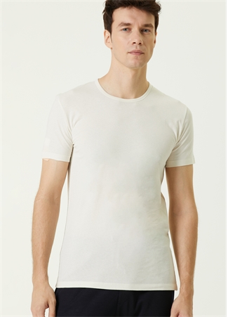 Paul Smith Erkek Ekru Logo Detaylı T-shirt Beyaz L EU Paul Smith Erkek Ekru Logo Detaylı T-shirt Beyaz L EU
