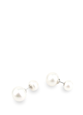 Lulu Jewelery Kadın Evelyn Pearl Silver Gümüş Rengi Küpe Gri EU Lulu Jewelery Kadın Evelyn Pearl Silver Gümüş Rengi Küpe Gri EU