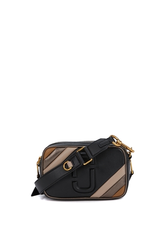 Marc Jacobs (The) Kadın The Moto Shot Shiny Colorblocked Deri Çanta Siyah EU Marc Jacobs (The) Kadın The Moto Shot Shiny Colorblocked Deri Çanta Siyah EU
