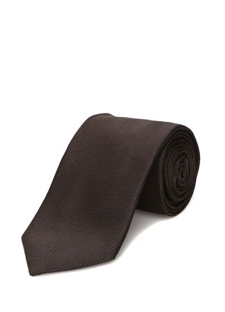Pal Zileri Erkek Kahverengi İpek Kravat EU