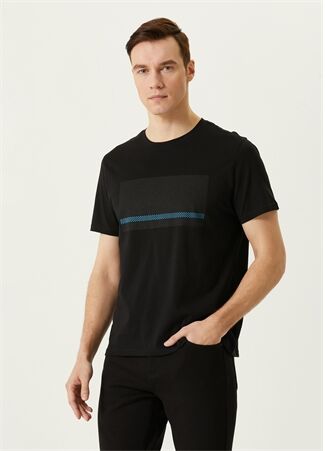 Network Erkek Slim Fit Siyah T-shirt XS EU