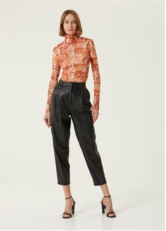 Rhodochrosite Kadın One Dizzy Sarı Desenli Uzun Kol Bluz XS/S