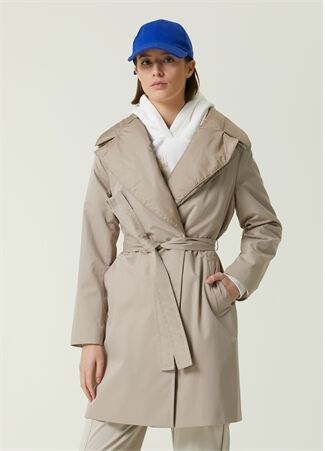 Beymen Club Kadın Bej Kelebek Yaka Kaban XS