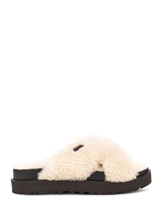 Ugg Kadın Fuzz Sugar Krem Peluş Terlik Siyah 36 Eu Ugg Kadın Fuzz Sugar Krem Peluş Terlik Siyah 36 Eu