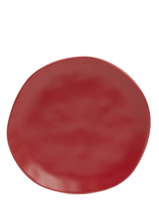 Beymen Hediye Kırmızı Seramik Pasta Tabağı