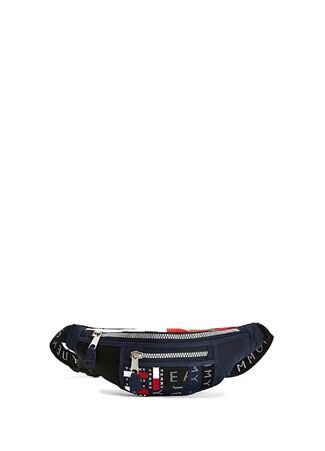 Tommy Hilfiger Erkek Lacivert Logo Detaylı Bel Çantası EU