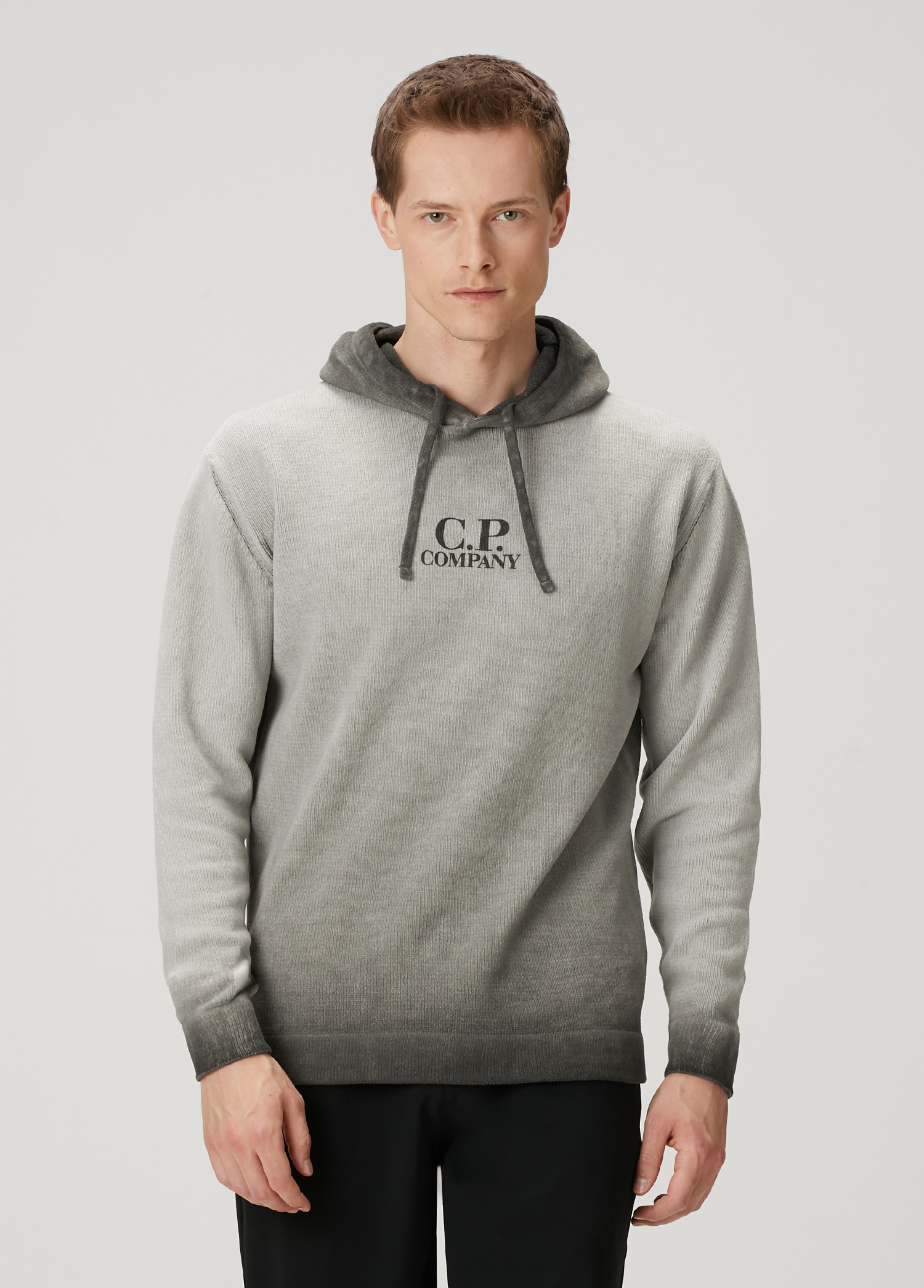 Gray C.P. Company Gray Men Grey Hooded Gradient Sweater 1736705 | Beymen