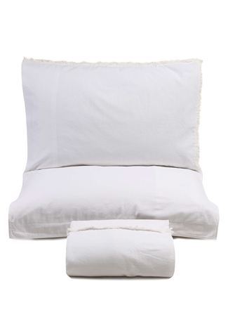 House Of Silk Maison Boho Püskül Detaylı Çift Kişilik Nevresim Takımı Beyaz House Of Silk Maison Boho Püskül Detaylı Çift Kişilik Nevresim Takımı Beyaz