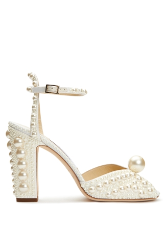 Jimmy Choo Kadın Sacaria Beyaz İncili Deri Gece Ayakkabısı 35.5 Eu Jimmy Choo Kadın Sacaria Beyaz İncili Deri Gece Ayakkabısı 35.5 Eu