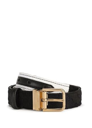 Dolce&Gabbana Kadın Siyah Beyaz Kemer 80 EU