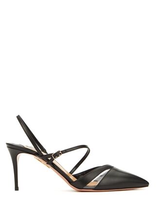 Aquazzura Kadın Siyah Deri Topuklu Ayakkabı 36 EU