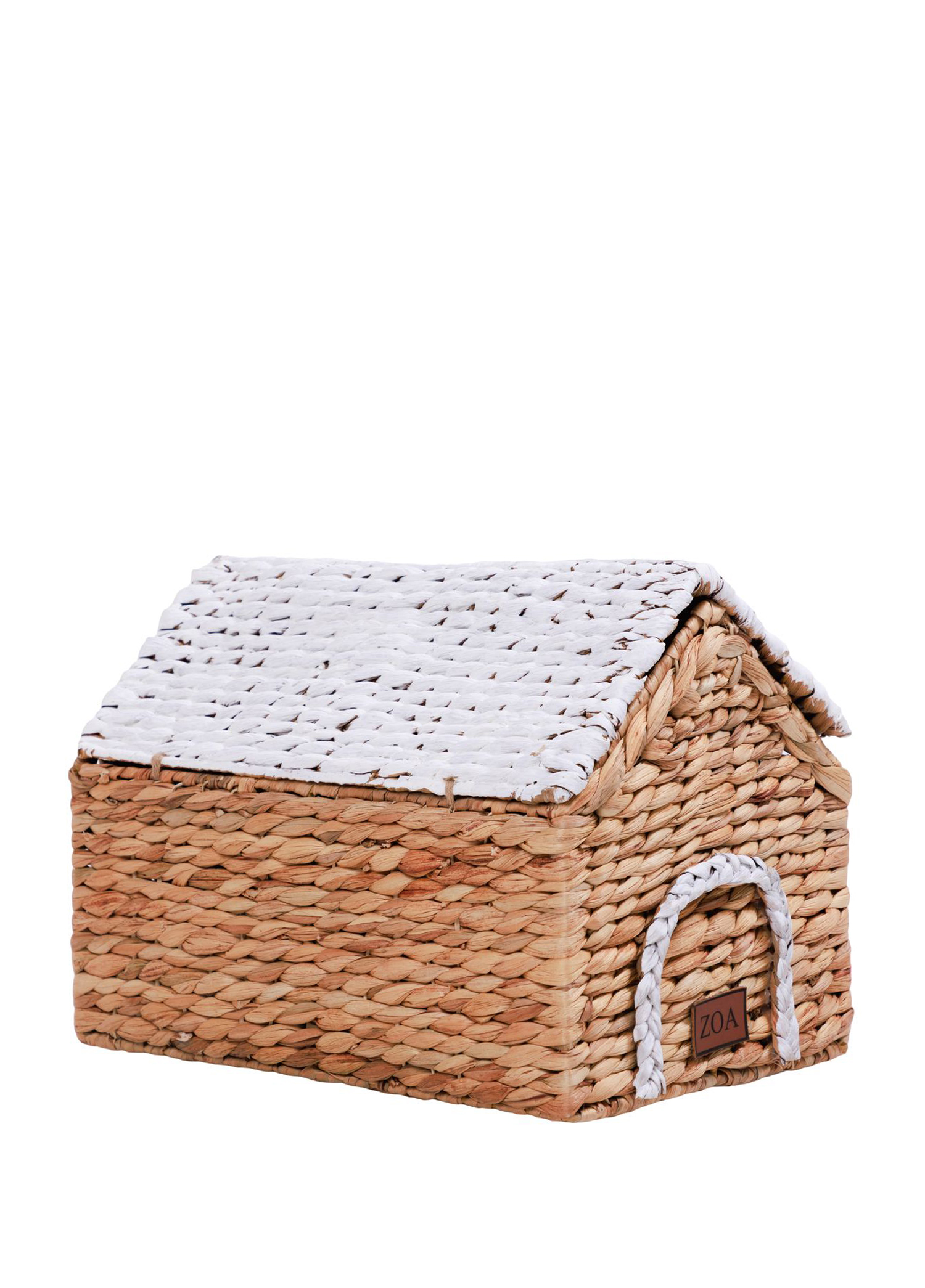 Zoa Collection - Ev Figürlü Rattan Oyuncak Sepeti - Naturel