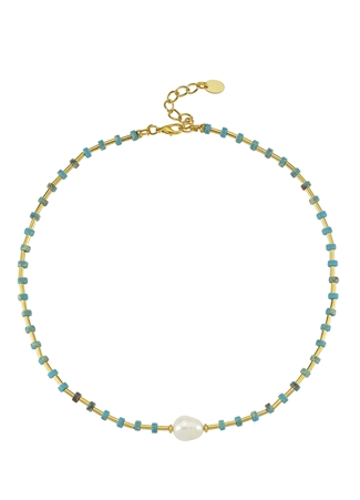 Berrin Özkan Kadın Green Love İncili Kolye Yeşil EU Berrin Özkan Kadın Green Love İncili Kolye Yeşil EU