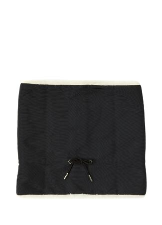 Alexander McQueen Kadın Siyah Logo Baskılı Atkı EU