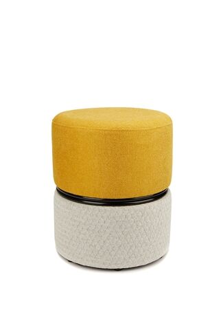 Vpinteriorismo Silindir Formlu Puf Sarı