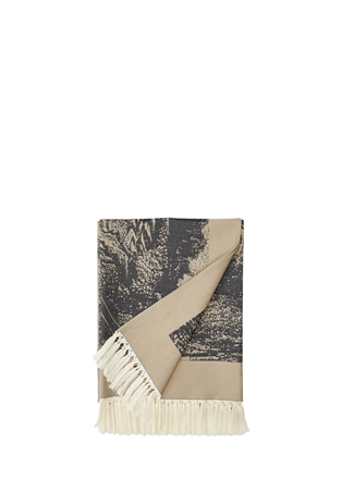 Etro Home Bej Karışık Desenli Throw Mavi Etro Home Bej Karışık Desenli Throw Mavi