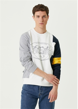 Lacoste Erkek Relaxed Fit Colorblocked Logolu Sweatshirt L Eu Lacoste Erkek Relaxed Fit Colorblocked Logolu Sweatshirt L Eu